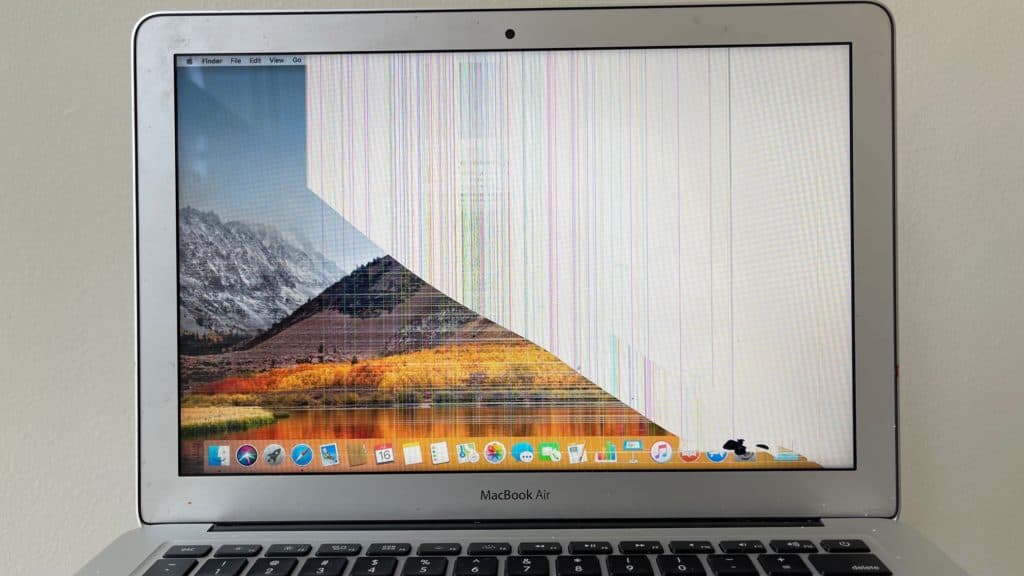 Badly Cracked MacBook Air Fixed